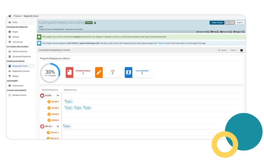 Outcomes Assessment Solution for Assessment Management | HelioCampus